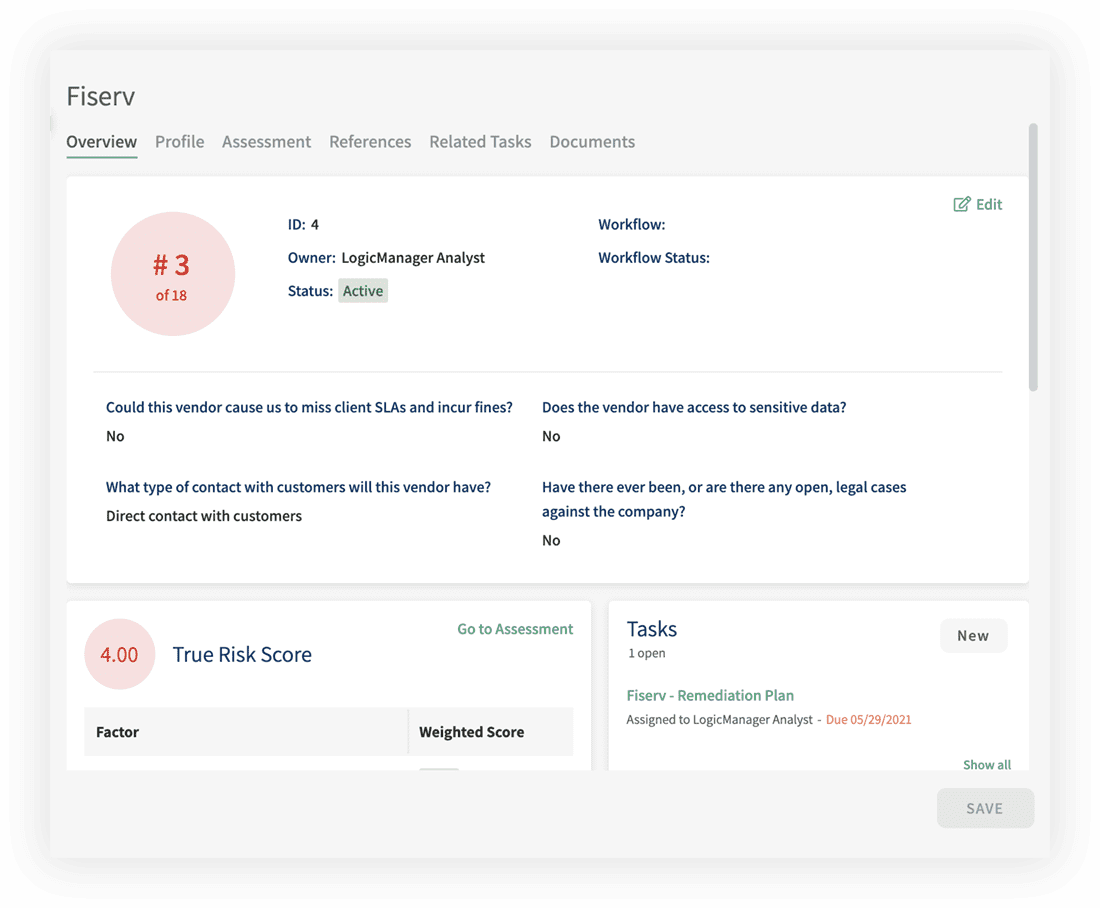 Departmental Third Party Risk Management | ERM Software